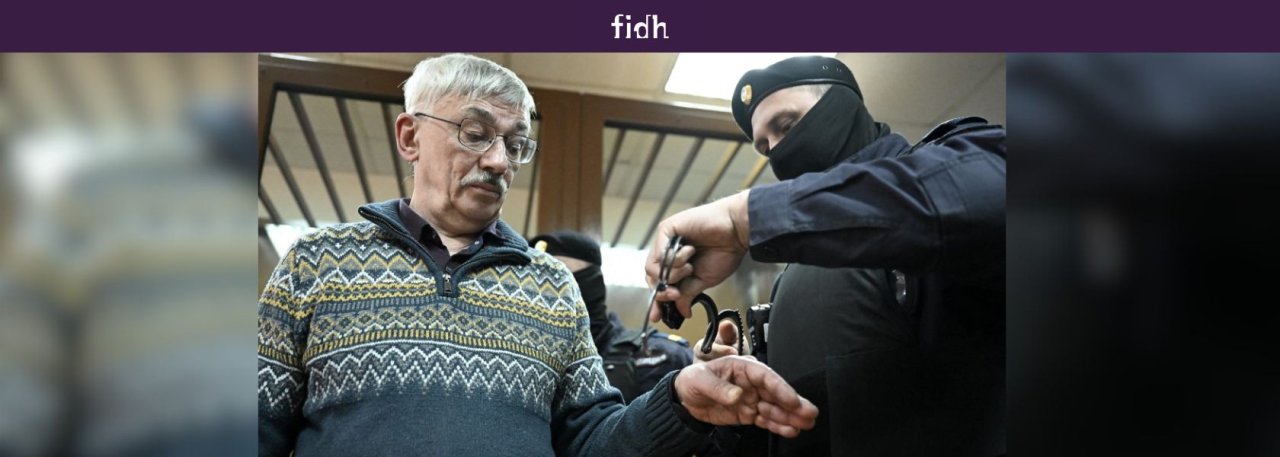 Human rights defender Oleg Orlov jailed for denouncing the war in Ukraine